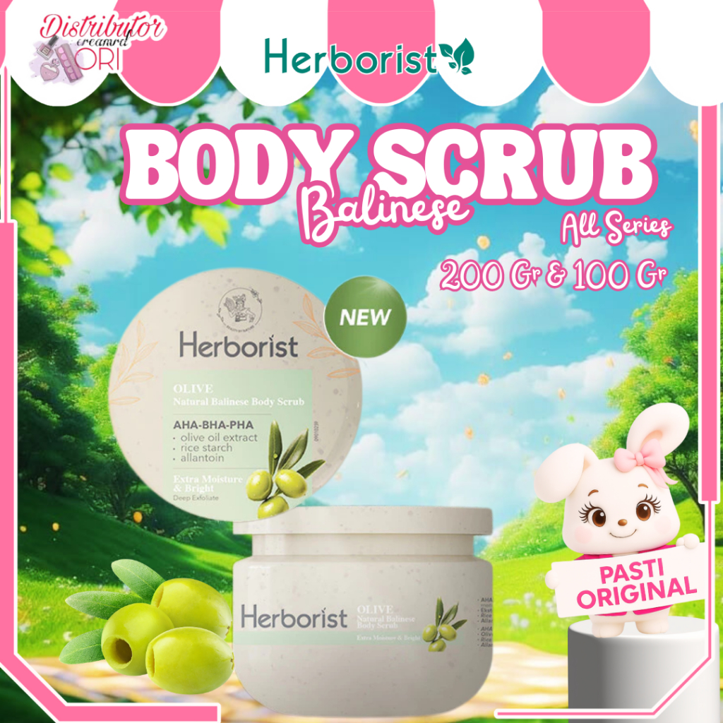 Jual Herborist Natural Balinese Body Scrub AHA-BHA-PHA 100gr / 200 Gr ...