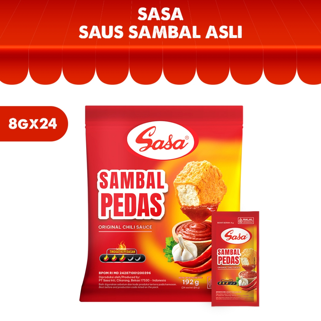 Jual SASA Sambal Asli Sachet 8 gr | Shopee Indonesia