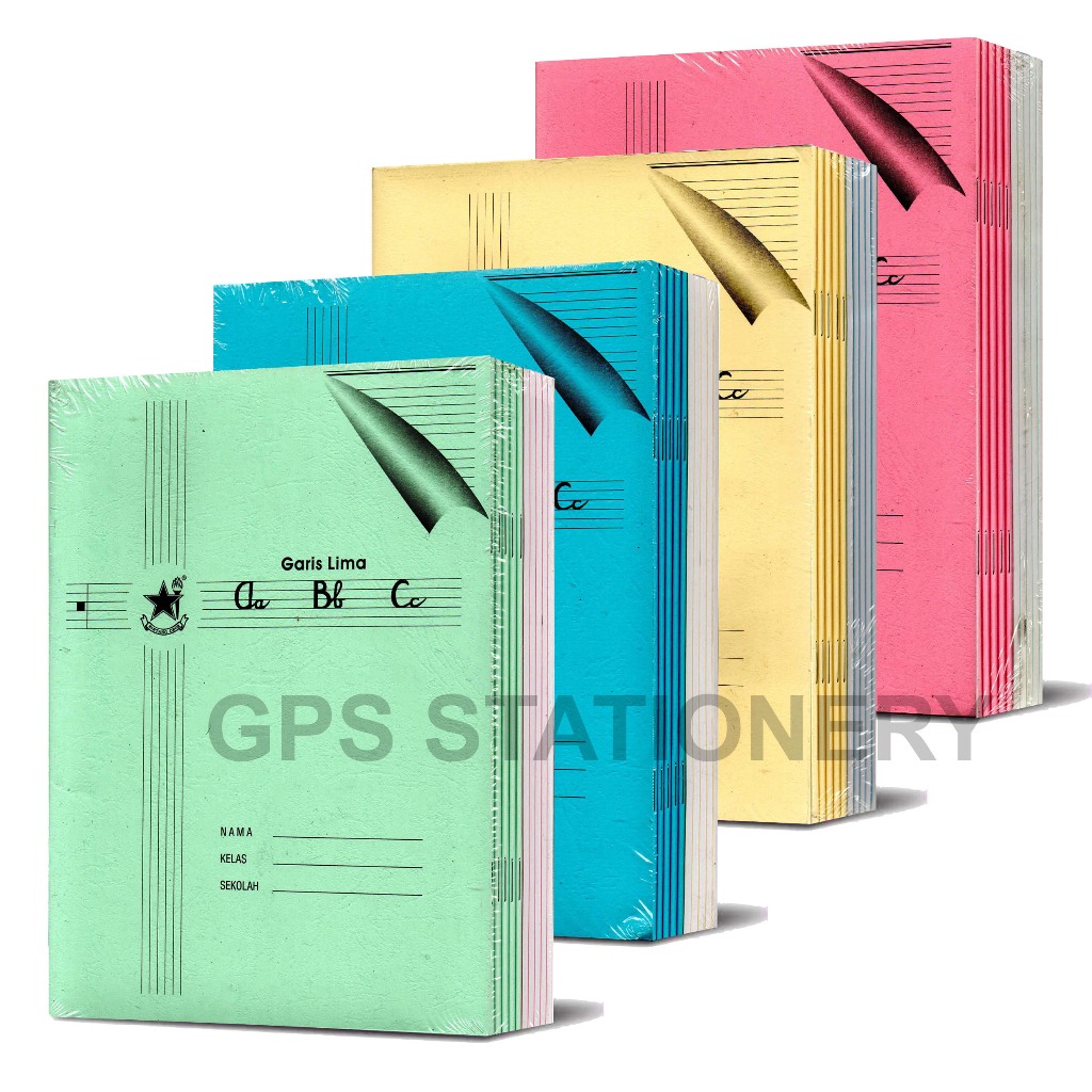 Jual Buku Garis Lima Buku Latihan Menulis Paud / TK Bintang Obor 1 Pak ...