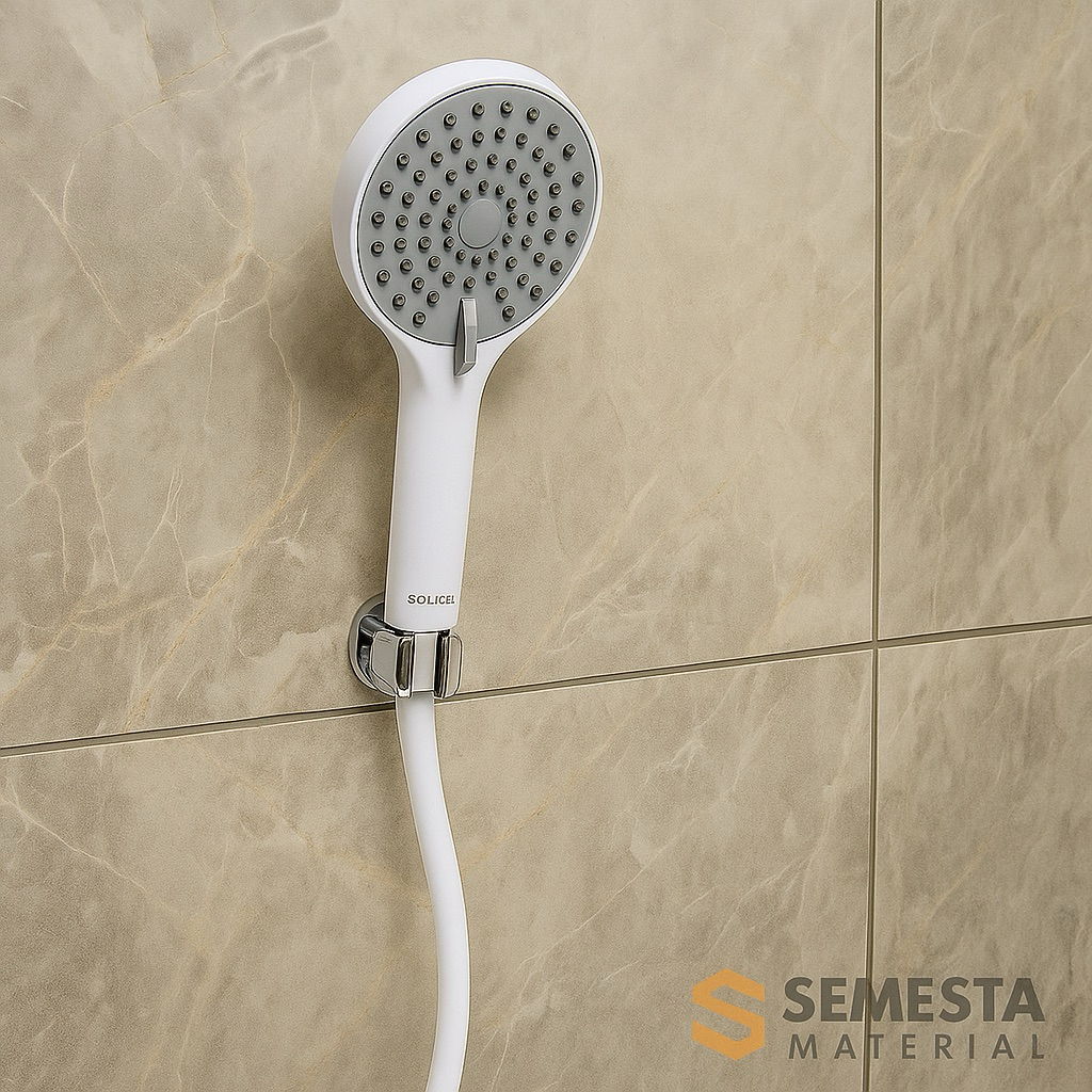 Jual Handshower Soligen Putih Stainless Steel Tebal Anti Karat Model ...