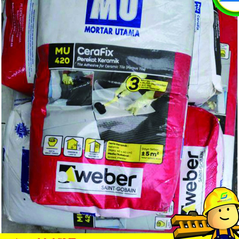 Jual MU420 - Mortar Utama MU 420 Perekat Keramik - Material Bahan ...