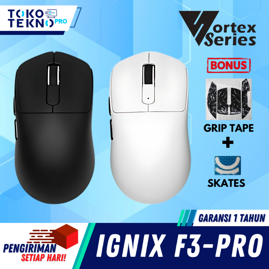 Jual Vortexseries Vortex Ignix F3 / Ignix F3 Pro Wireless Mouse Gaming 3in1 Connection | Shopee ...