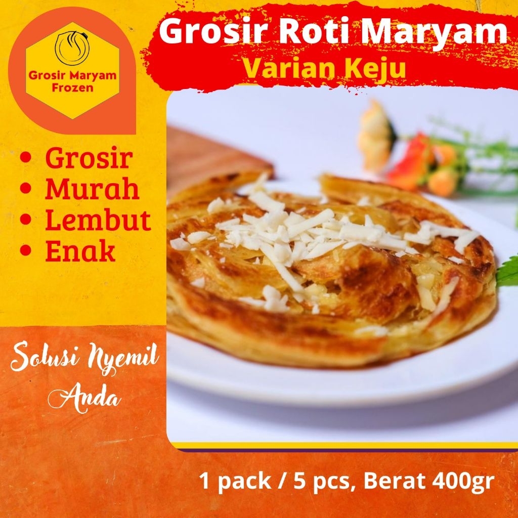 Jual ROTI MARYAM / KEJU / ROTI CANAI KEJU / CANE / FROZEN FOOD / GROSIR ...