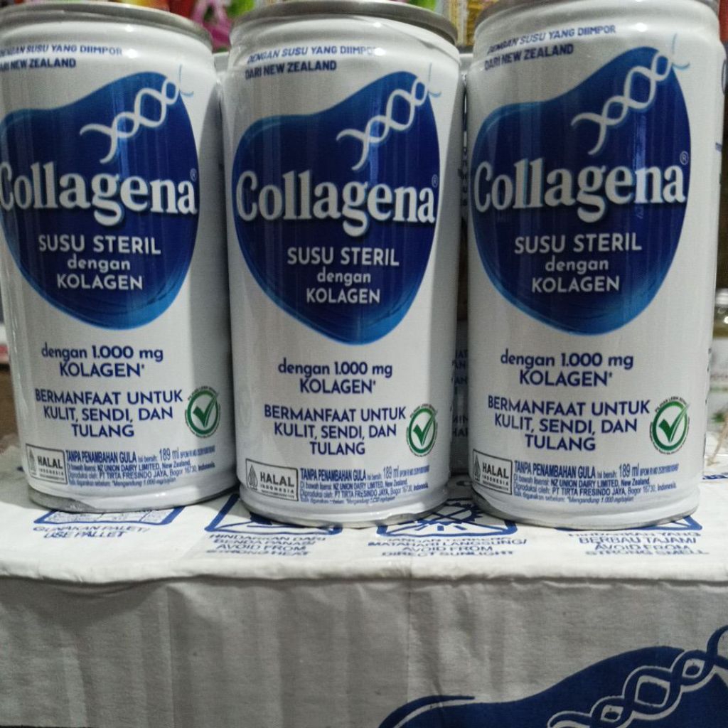 Jual Collagena Susu Steril 1 dus (12 pcs x 189 ml) | Shopee Indonesia
