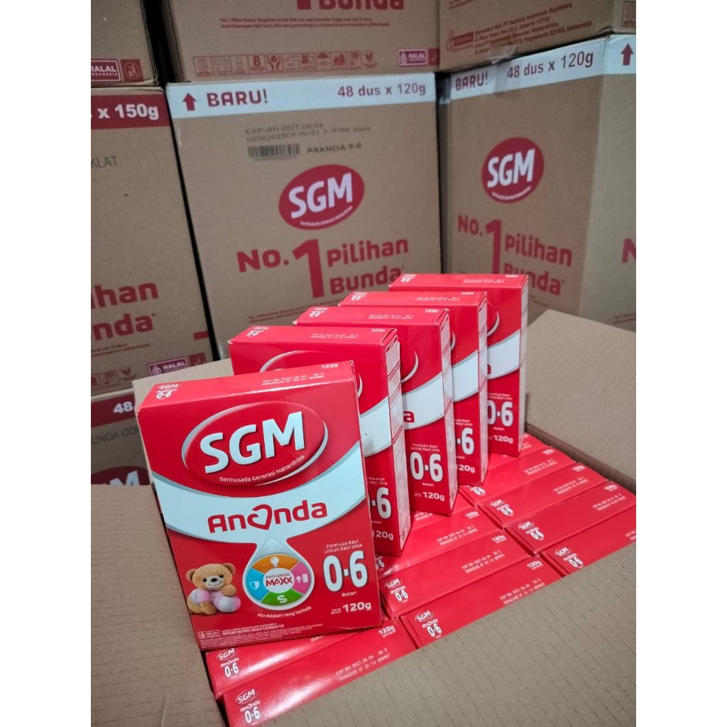 Jual susu SGM 5 PCS usia 0-6 bulan 120 gr gratis bubble wrap+ kardus ...