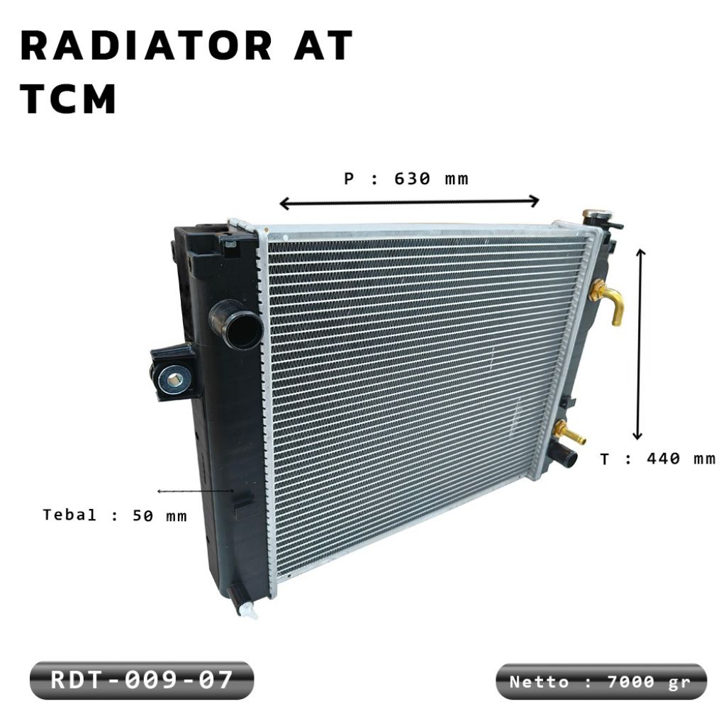 Jual Radiator Forklift TCM Assy Matic 2 -3 ton PN. 239B2-10101 ...