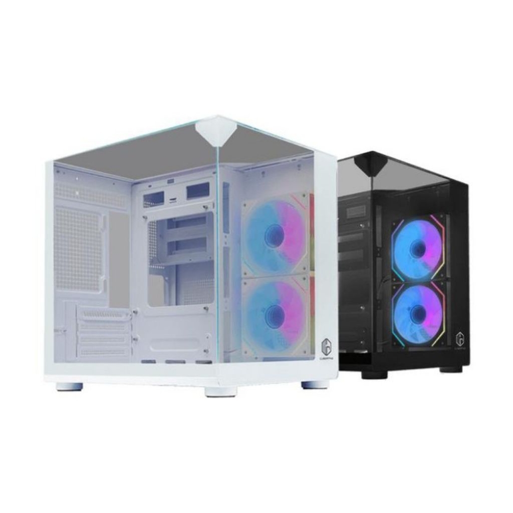 Jual CUBE GAMING PREMIUM CIELO V2 mATX Gaming Case - Tempered Glass ...