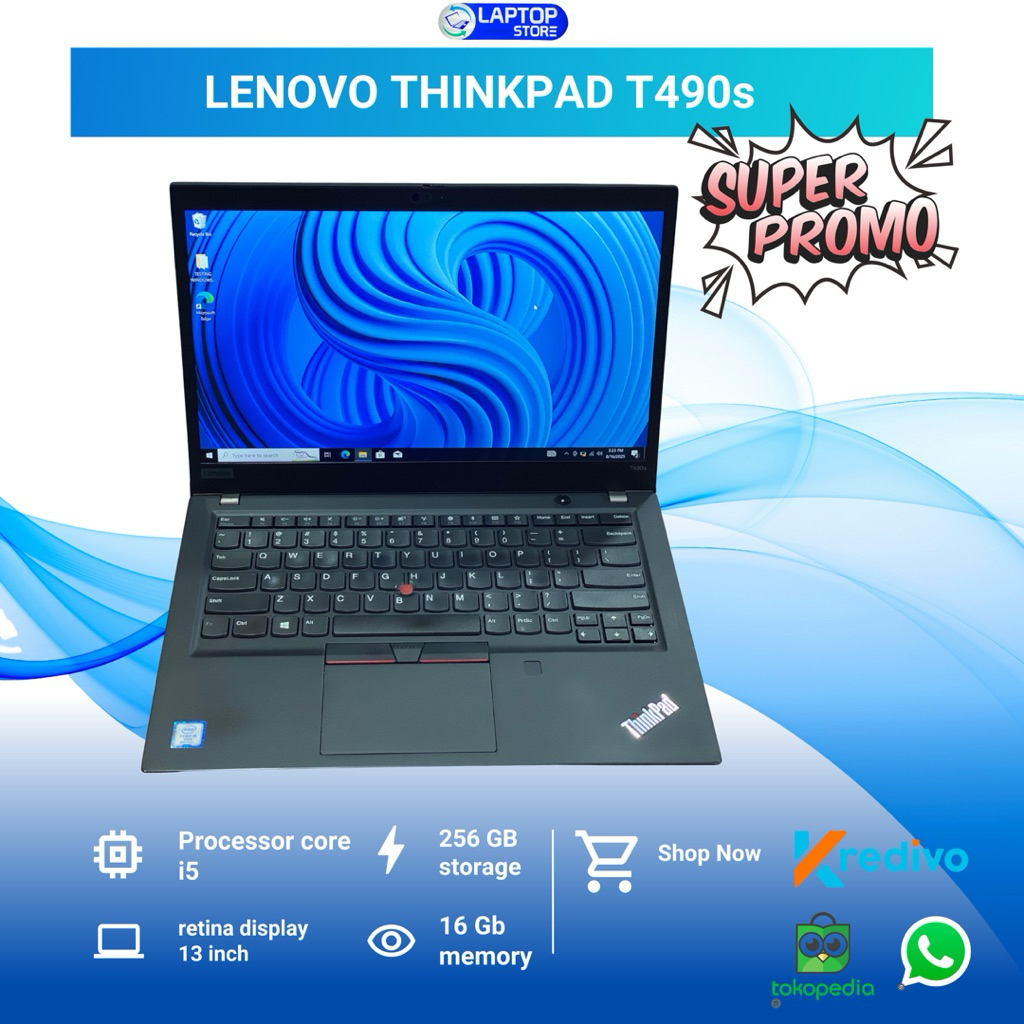 Jual Lenovo Thinkpad T490s Core i5 Ram 16Gb ssd 256Gb | Shopee Indonesia
