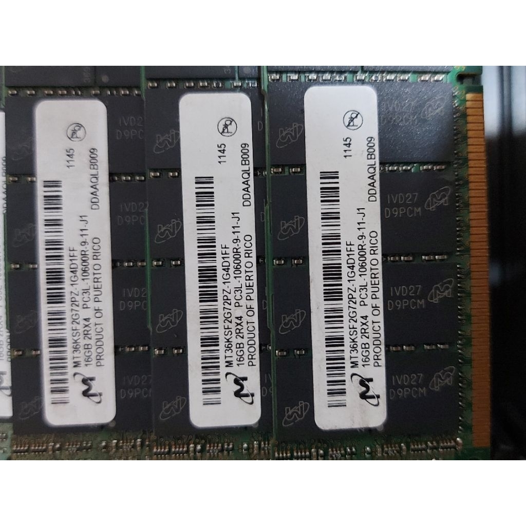 Jual RAM Server 16GB DDR3 PC3L-10600R ECC Registered Merk samsung ...