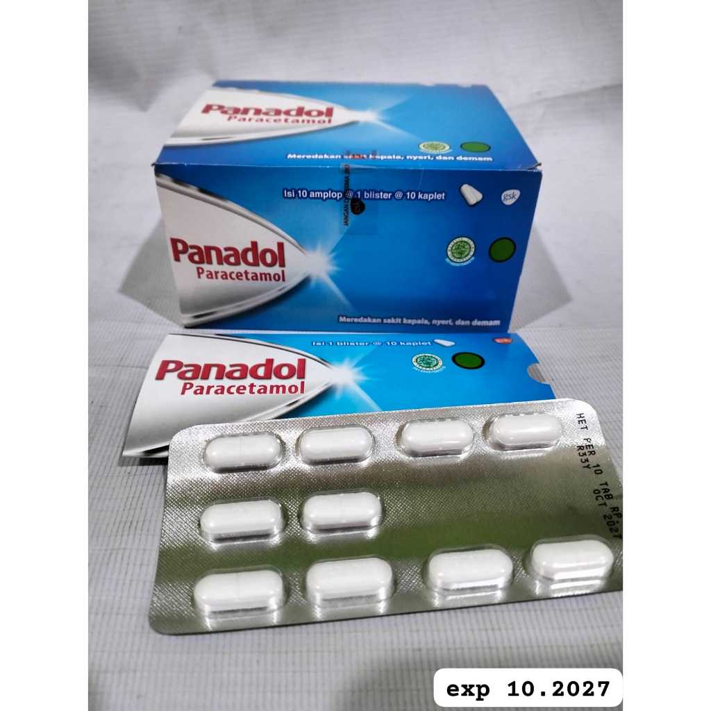 Jual Panadol Biru Paracetamol demam sakit kepala sakit gigi 1 STRIP ...