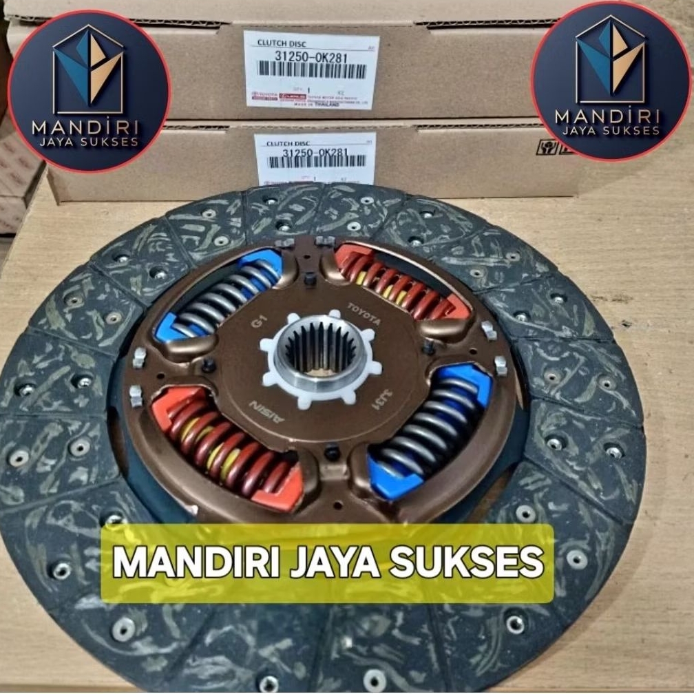 Jual CLUTCH DISC / KAMPAS KOPLING ASLI TOYOTA HILUX REVO 31250-0K281 ...
