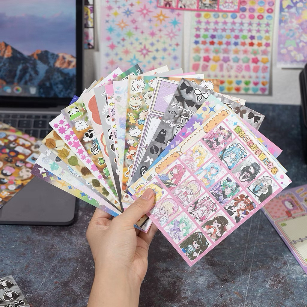 Jual (Collections) 1 lembar of Stuff series Heisei Retro sticker book ...