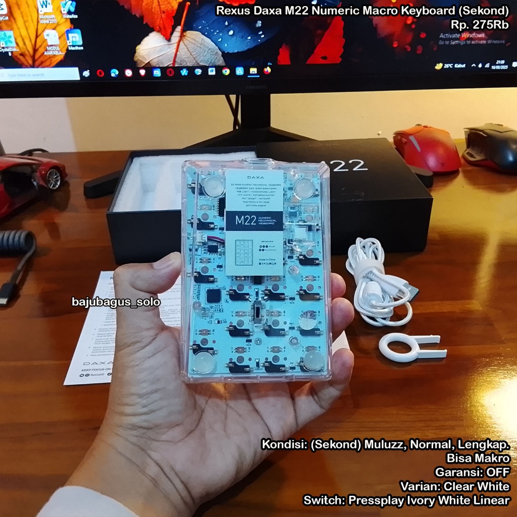 Jual Rexus Daxa M22 Numeric Macro Keyboard (Sekond) | Shopee Indonesia