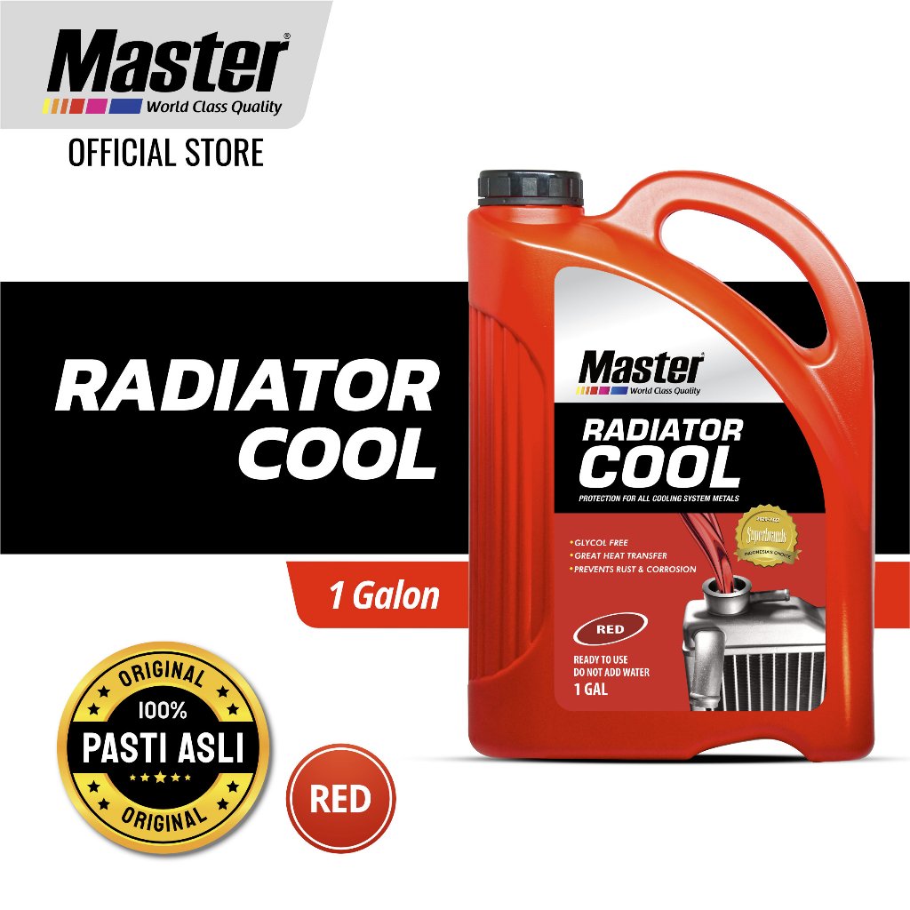 Jual Master Radiator Cool Red 1 Gal Air Radiator Mobil | Shopee Indonesia