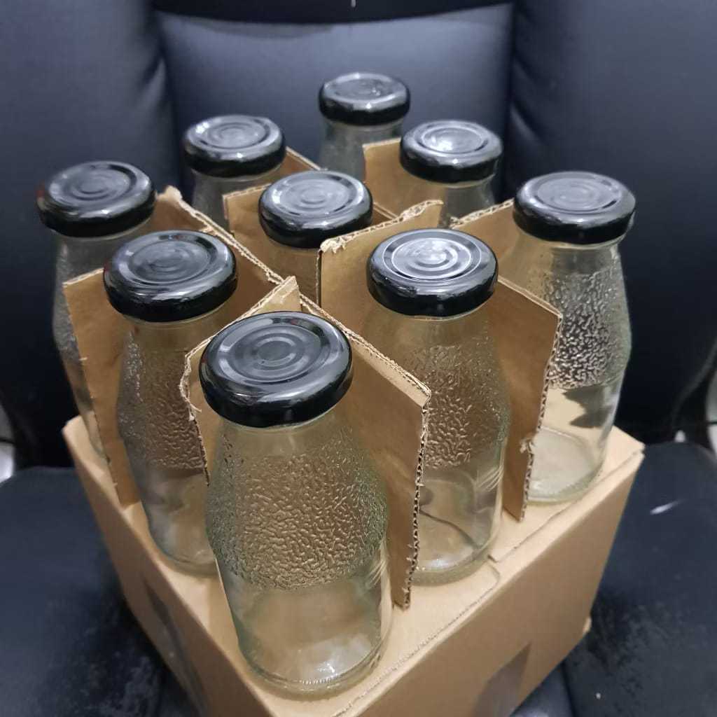 Jual / 6 ( ENAM ) 200ML BOTOL JUS KACA / BOTOL JUICE 200ML KACA ...