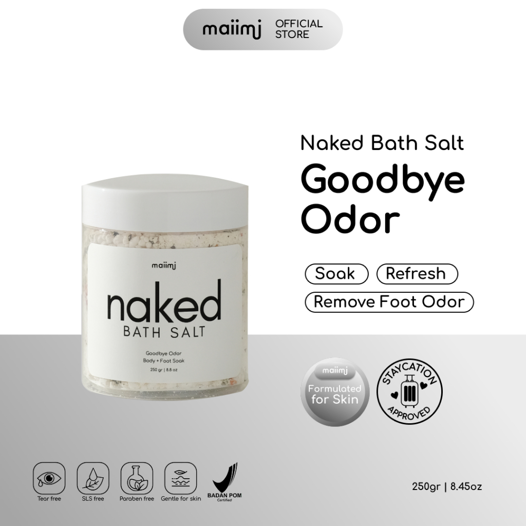 Jual Naked Bath Salt: Goodbye Odor | Bath Salt | Garam Mandi | Shopee ...