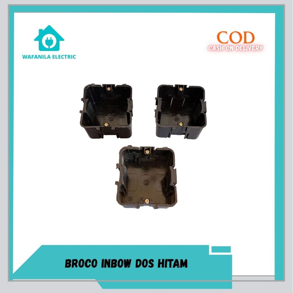 Jual BROCO - INBOW DOS / DUDUKAN SAKLAR & STOP KONTAK HITAM B10153 ...