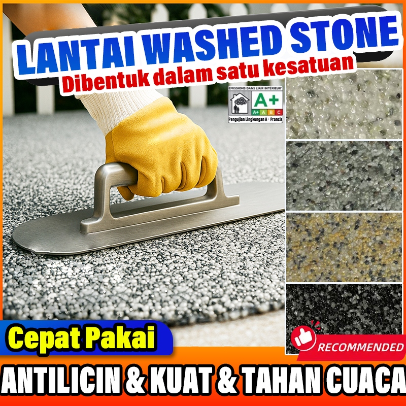 Jual [LUXURY] Cat Lantai Batu Cuci Resin CAT RESIN WASHISTONE 3D - Efek ...
