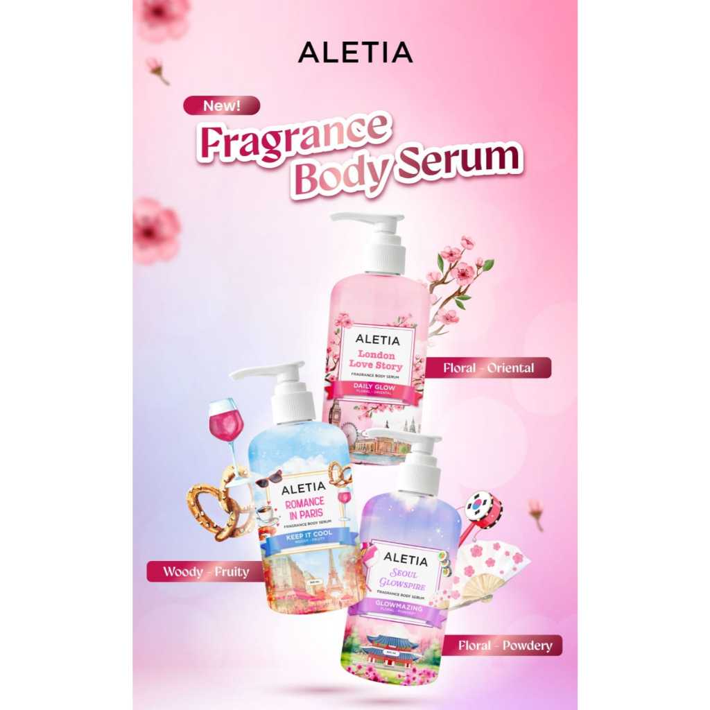 Jual Aletia Fragrance Body Serum 300ml - ALETIA Fragrance Brightening ...