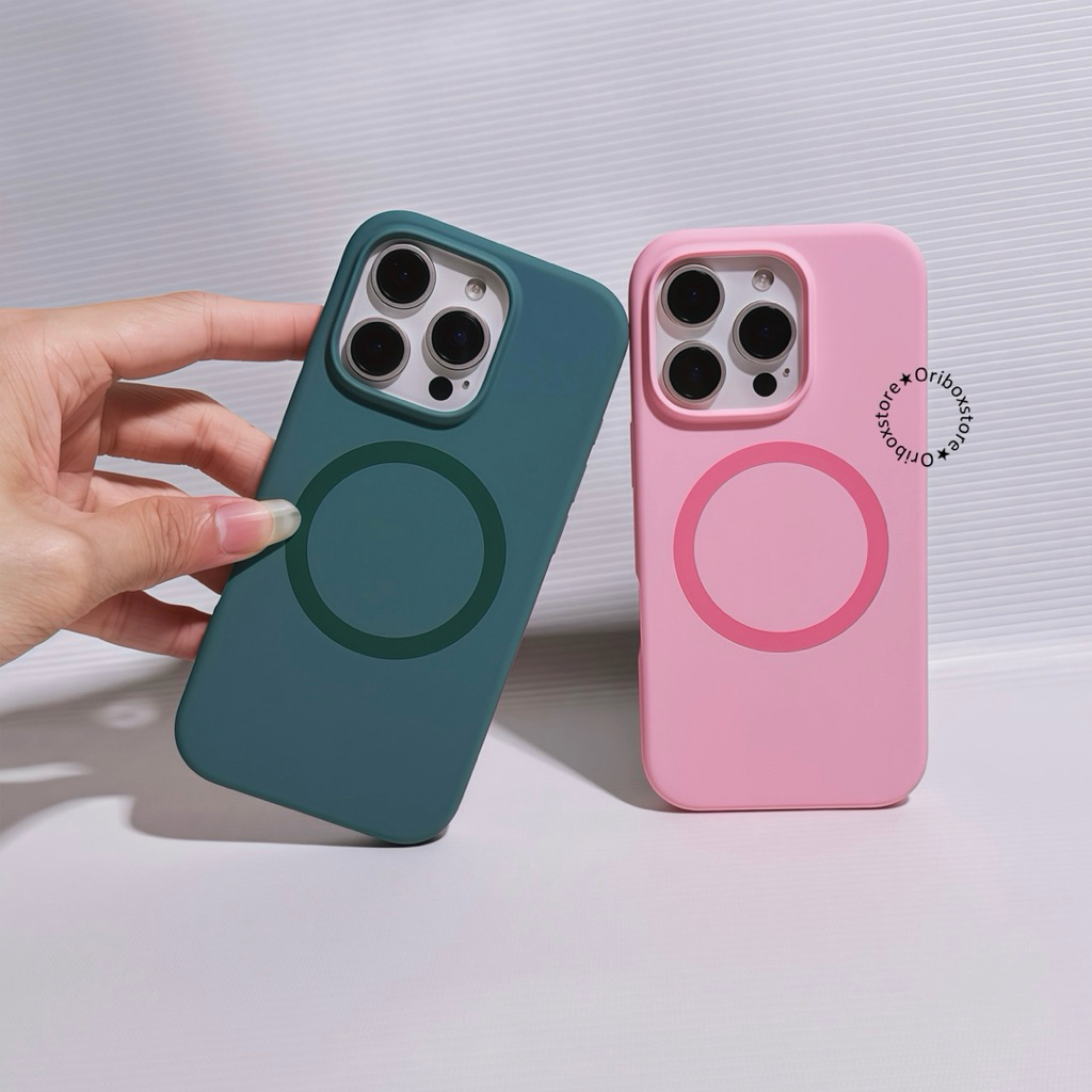 Jual Liquid Magnetic Magsafe - Large Hole Case Solid Color - Hardcase ...
