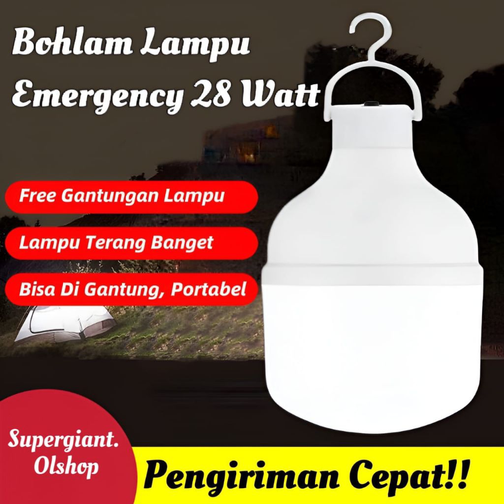 Jual Bohlam LED Lampu Emergency Tanpa Nyala Tanpa Listrik•SuperGiant ...