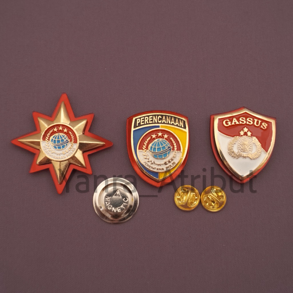 Jual Pin Perencanaan Polri Roda Perencana Premium Realpict | Shopee ...