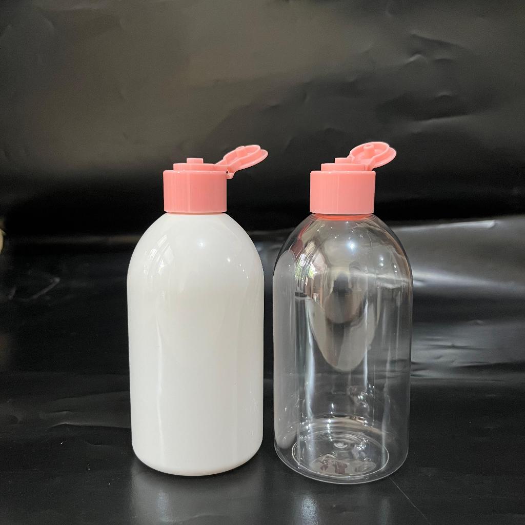 Jual Botol Oval 250ml Fliptop Jamur Pink 24 / Botol Fliptop Jamur Pink ...