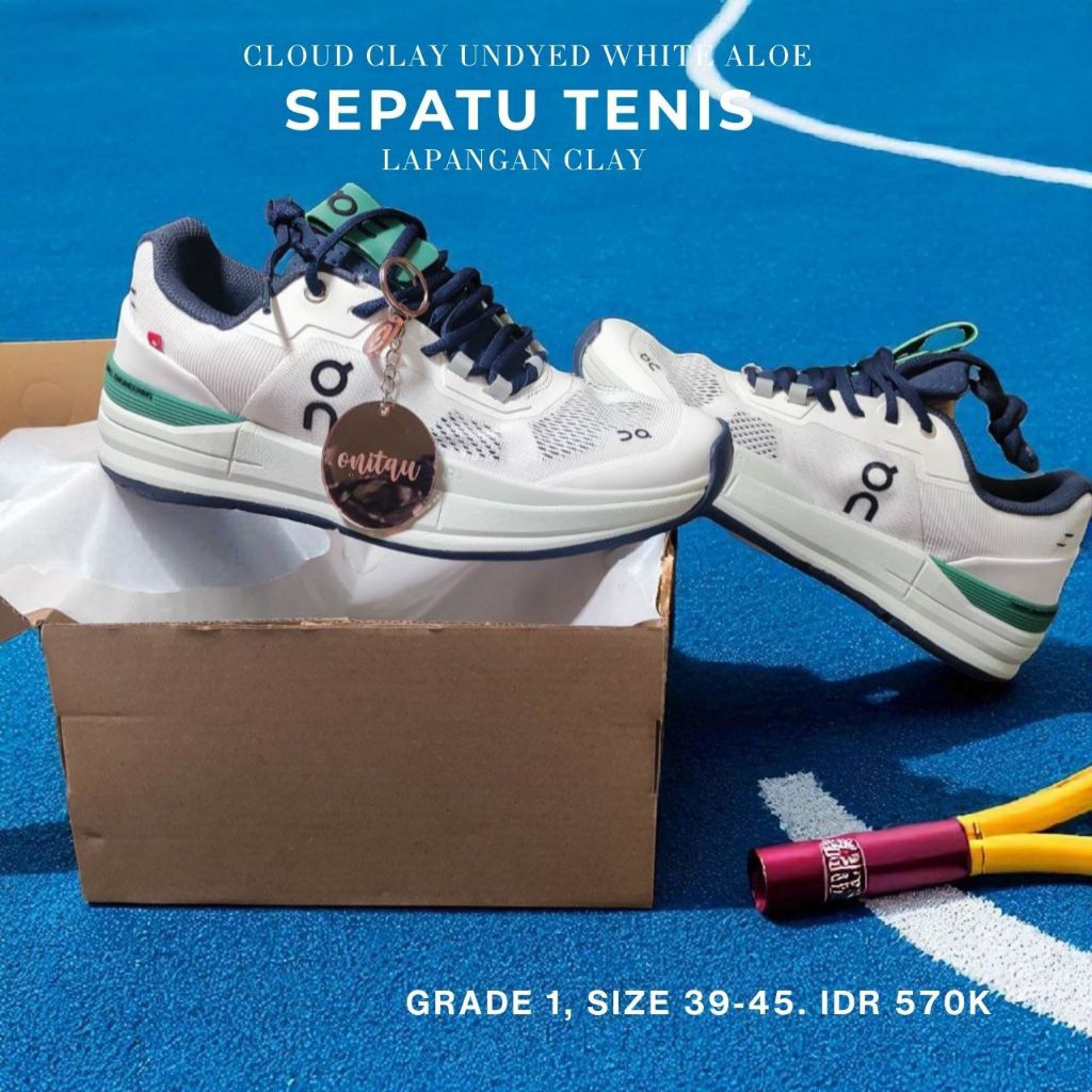Jual Sepatu tenis padel pria wanita on cloud roger pro undyed aloe ...