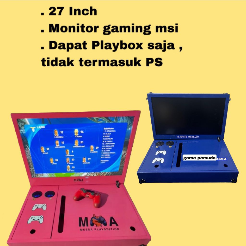Jual Playbox Layar 27 Inch bisa Req ukuran untuk ps 2 , 3 , 4 dan 5 ...