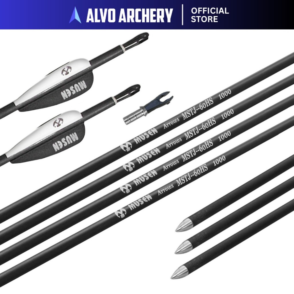Jual Musen Mix Carbon Arrow Alvo Archery | Shopee Indonesia