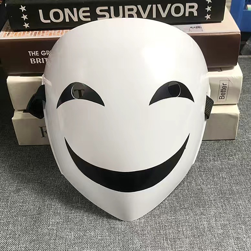 Jual Topeng Wajah Penuh Black Bullet Cosplay Masker PVC Leech Smile ...