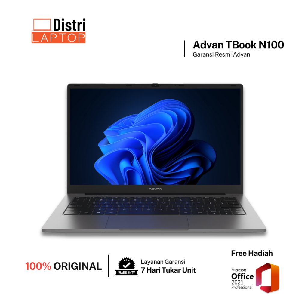 Jual Laptop Advan T Book Celeron N100 4GB/128GB + 256GB M.2 Sata Win11 ...