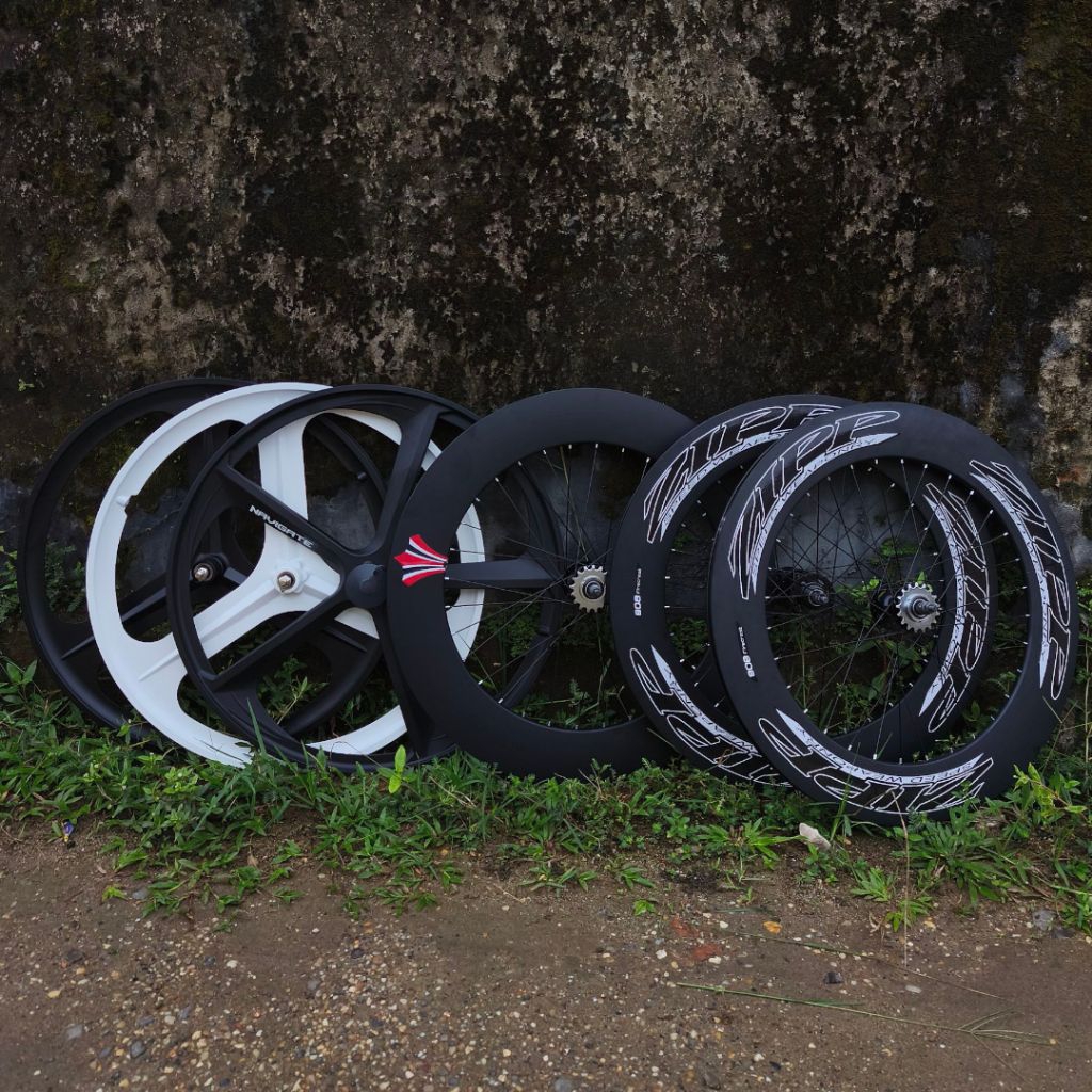 Jual wheelset fixie navigate 3spoke 5 spoke wheelset fixie 88 alloy ...