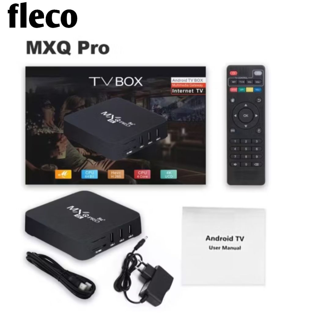 Jual Set-top Box android tv FLECO MX PRO/Tv box android tv 5G 4K ultra ...