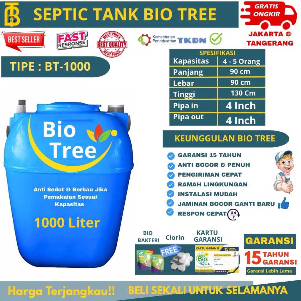 Jual Septic Tank Bio Tree 1000 L | Shopee Indonesia