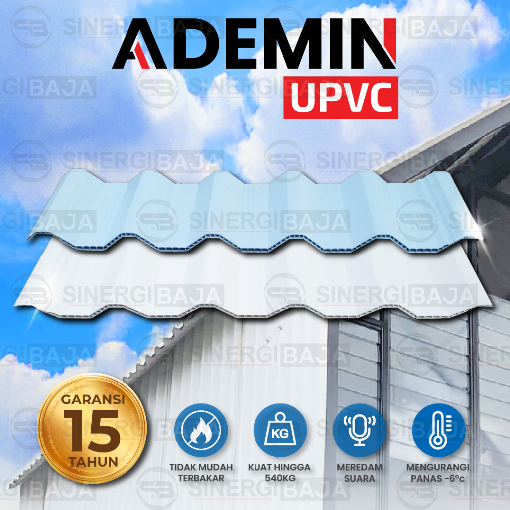 Jual Atap Ademin UPVC / Kanopi / Ademin UPVC Roof / Eliteroof ...