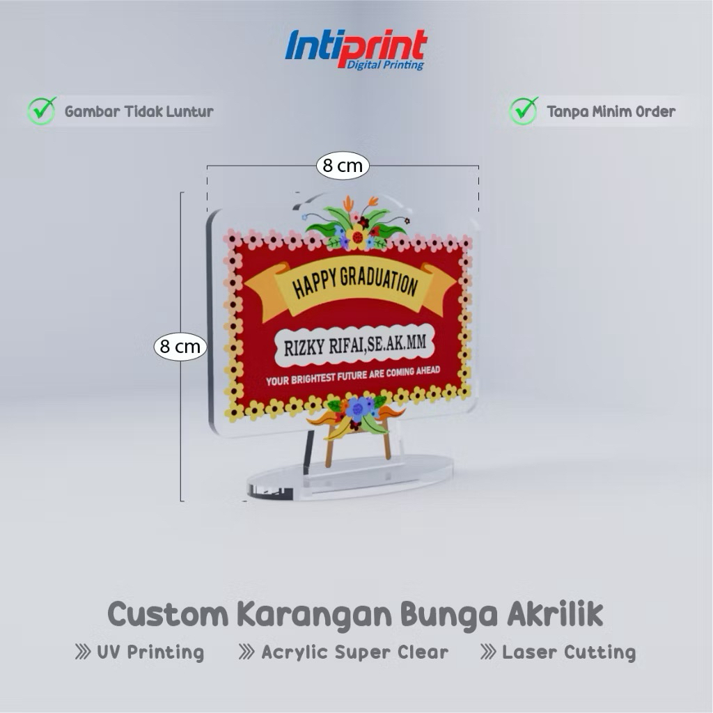 Jual Papan bunga mini print uv akrilik | Shopee Indonesia