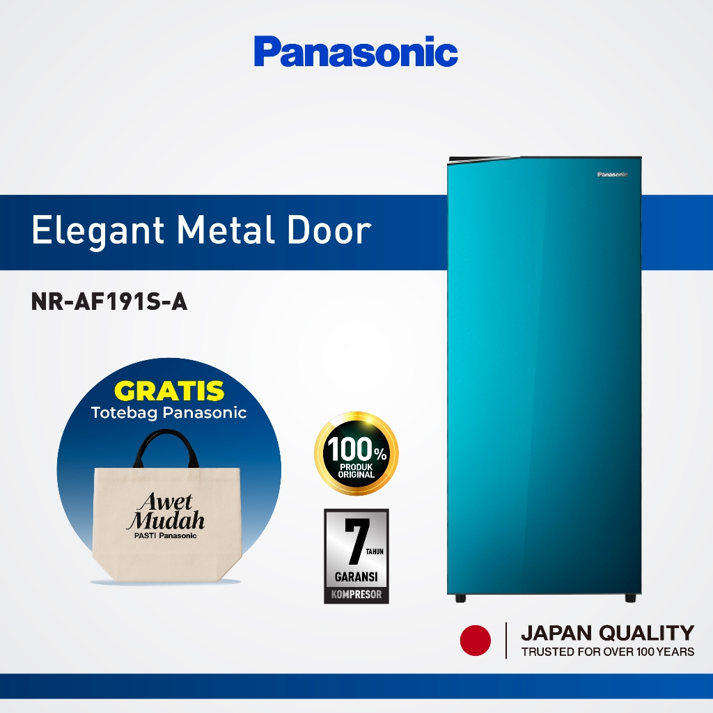 Jual Panasonic NR-AF191S-A Kulkas 1 Pintu [164 L] - Blue | Shopee Indonesia