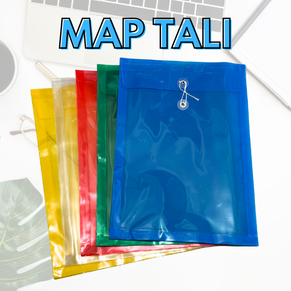 Jual Map Tali Plastik / Map Plastik Tali Ukuran Folio (F4) Bahan Tebal ...