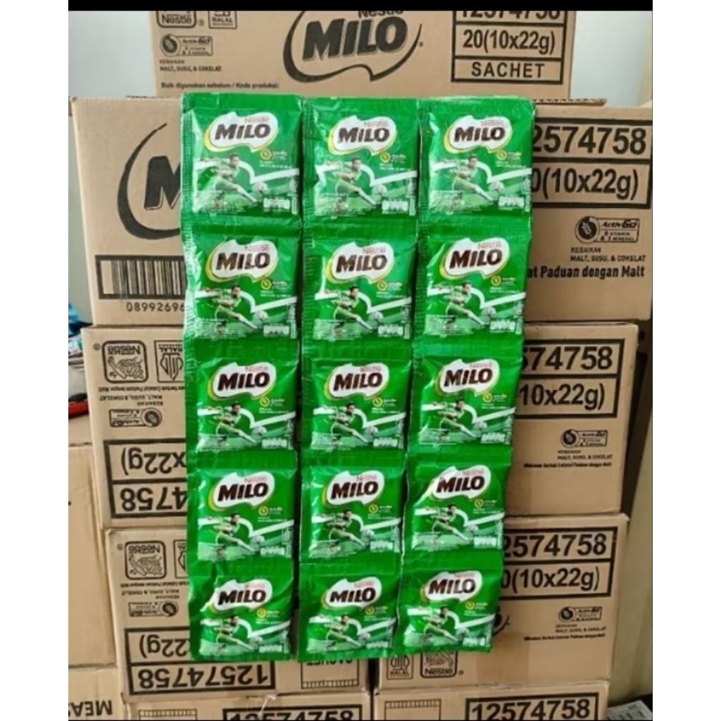 Jual Milo Sachet 22gr 1 dus isi 20 renteng ( instan dan cargo ...