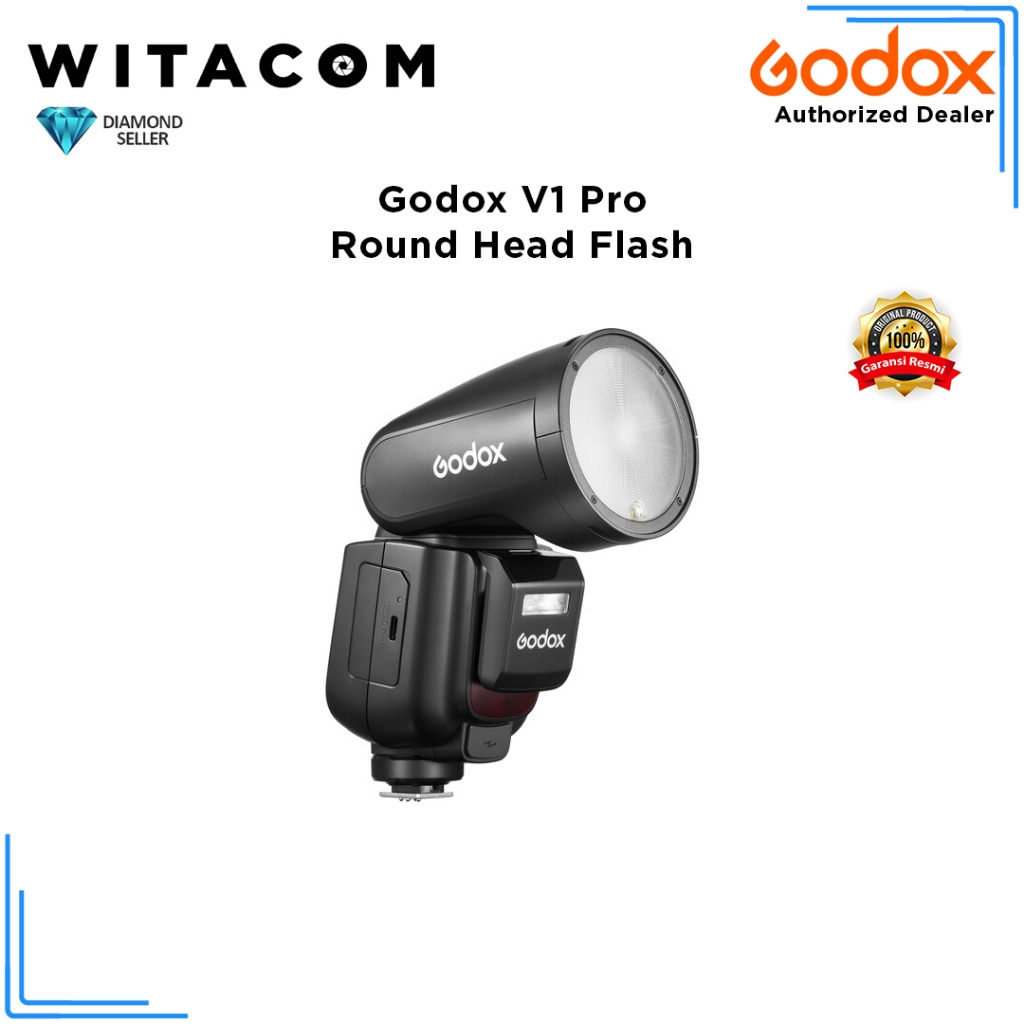 Jual Godox V1 Pro C / V1Pro C TTL Li-ion Round Head Camera Flash for ...