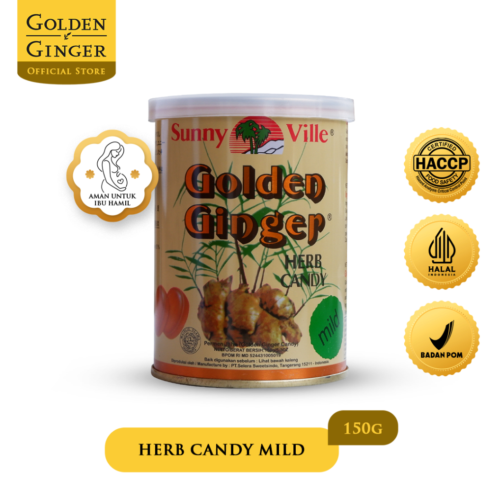 Jual Golden Ginger Herb Candy Classic Mild (CAN) | Shopee Indonesia