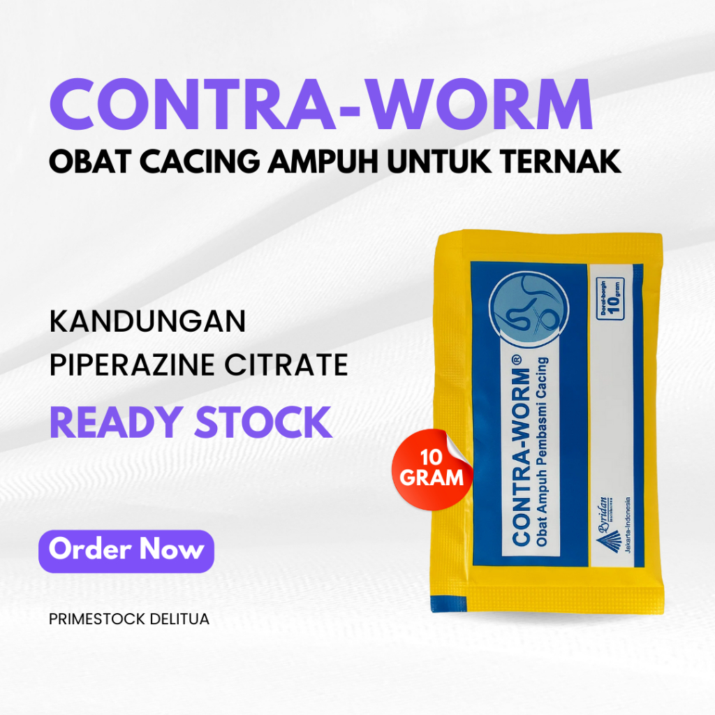 Jual CONTRA-WORM 10g - Obat Ampuh Pembasmi Cacing untuk Hewan | Shopee ...