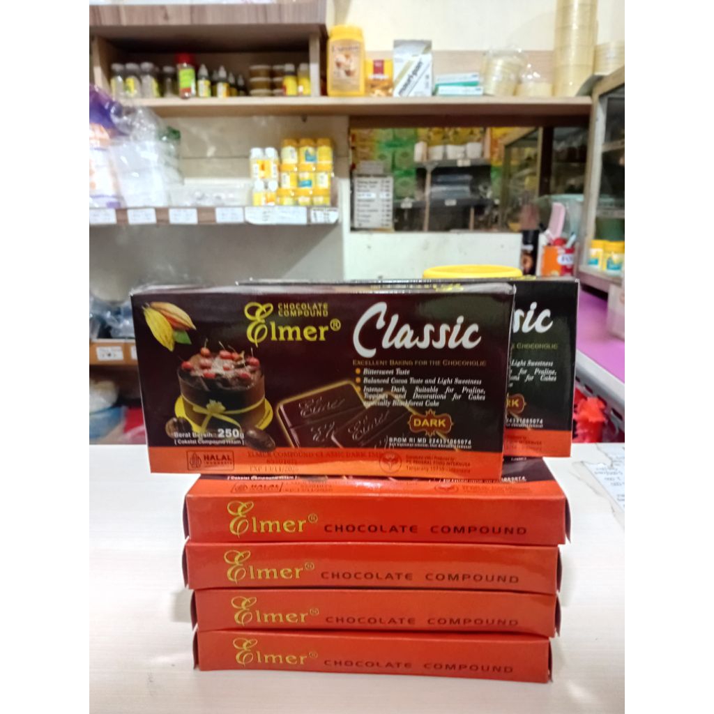 Jual Elmer Chocolate Compound 250gr ( Dark) | Shopee Indonesia