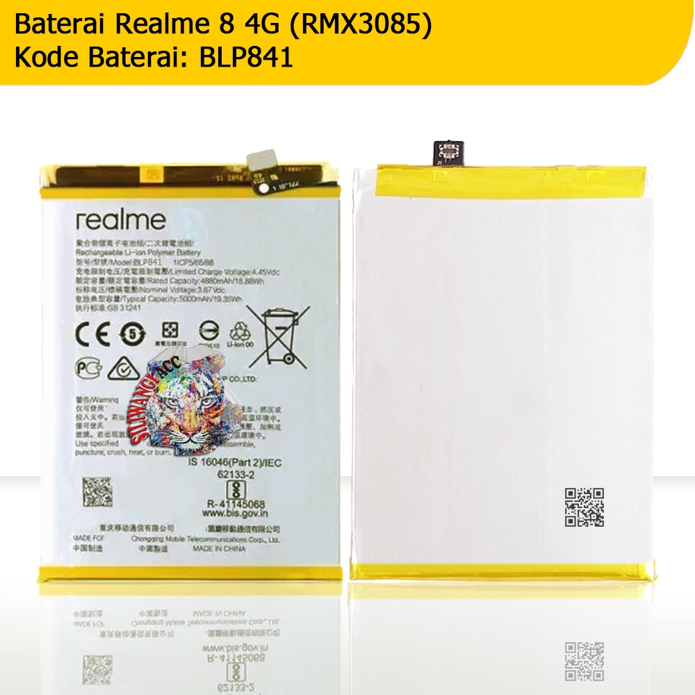 Jual Baterai Realme 8 Original RMX3085 BLP841 | Shopee Indonesia