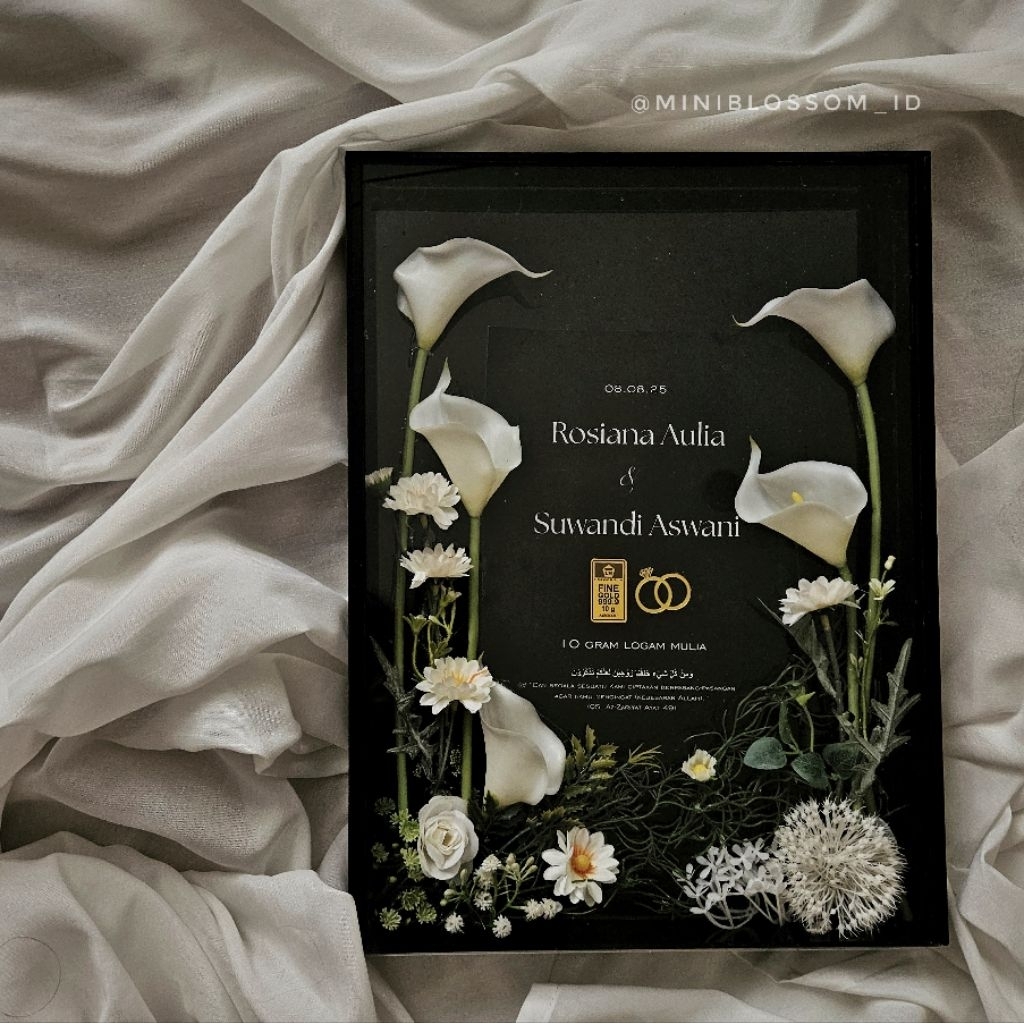 Jual LILY Bingkai Mahar Akrilik Hitam / Black Acrylic Frame Mahar ...