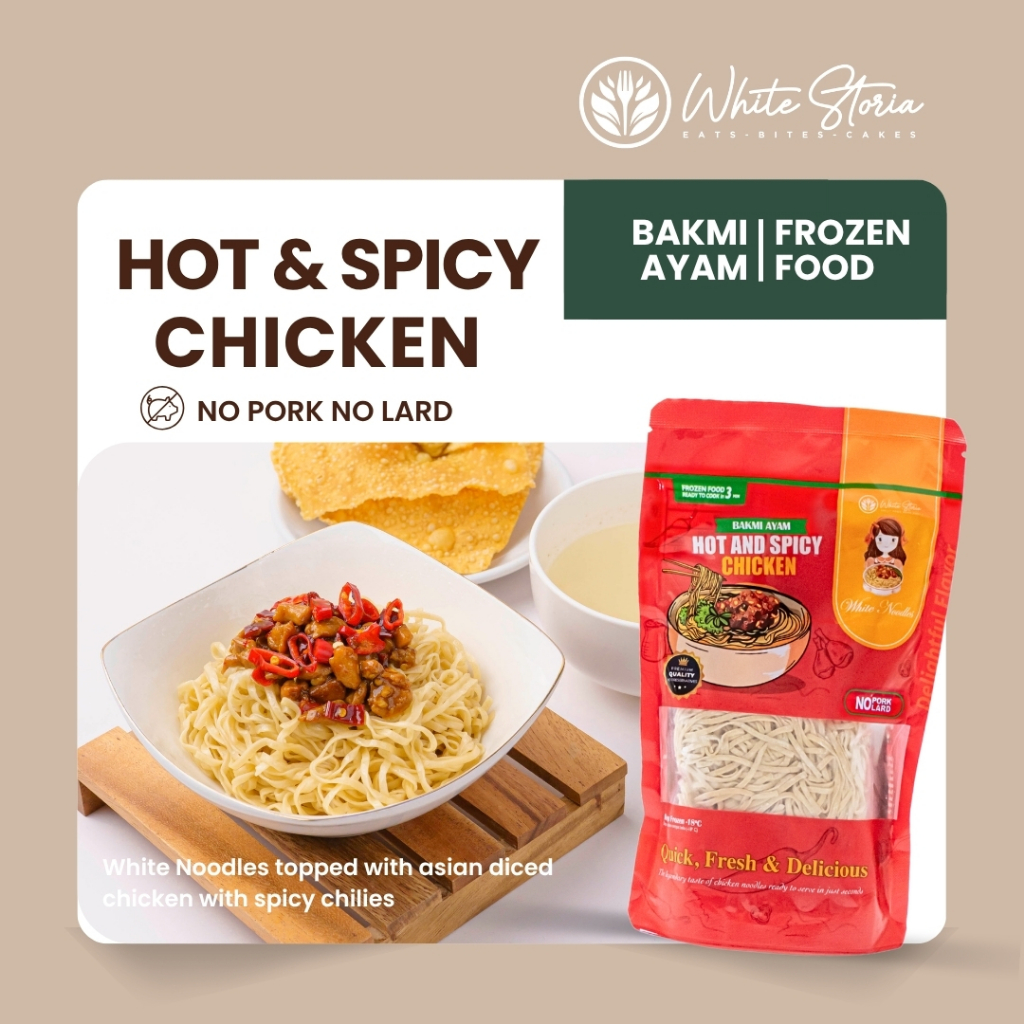 Jual WHITE NOODLES - Bakmi Ayam Frozen Premium- White Noodles Hot ...