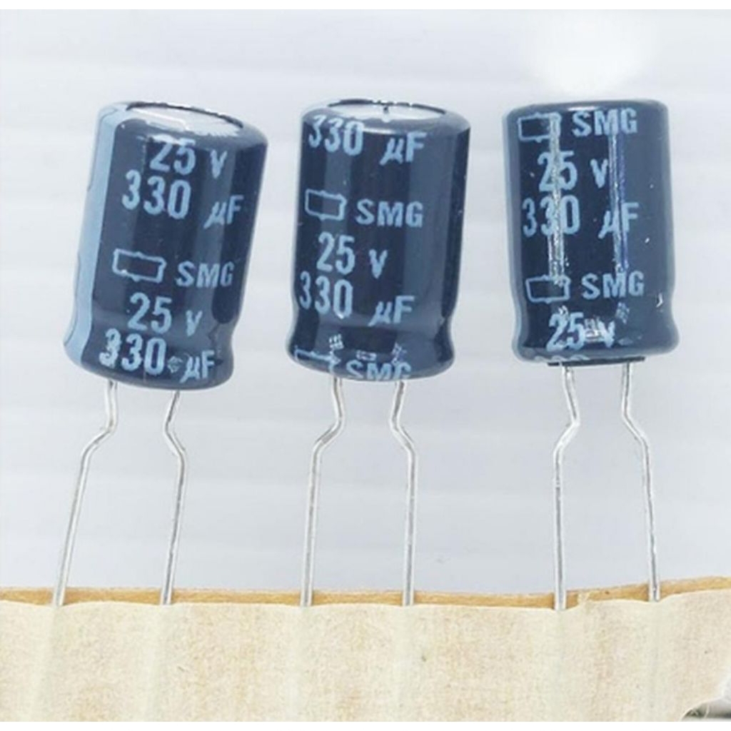Jual kapasitor nippon 330uf 25v elko elco capasitor 330 uf 25 v ...