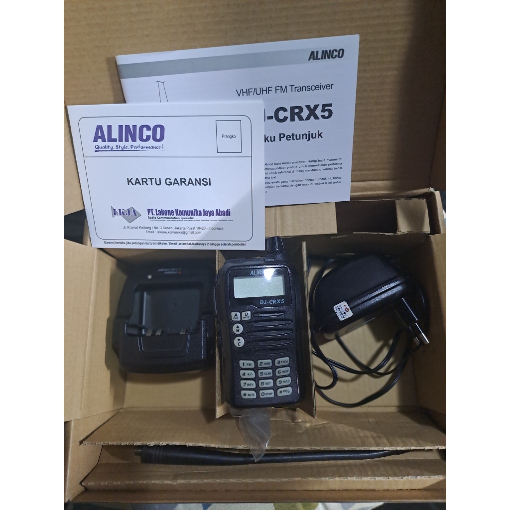 Jual Walkie Talkie Alinco Dj-CRX5 Dual Band Normal TX RX Ht Alinco CRX5 Bekas Asli Uhf dan Vhf ...
