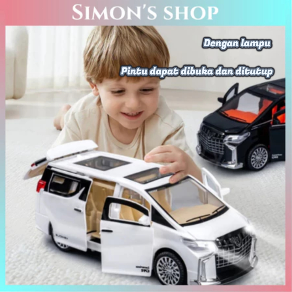 Jual 【COD】Mainan Mobil Toyota Alphard Pintu Bisa Buka Bersuara Ringan ...